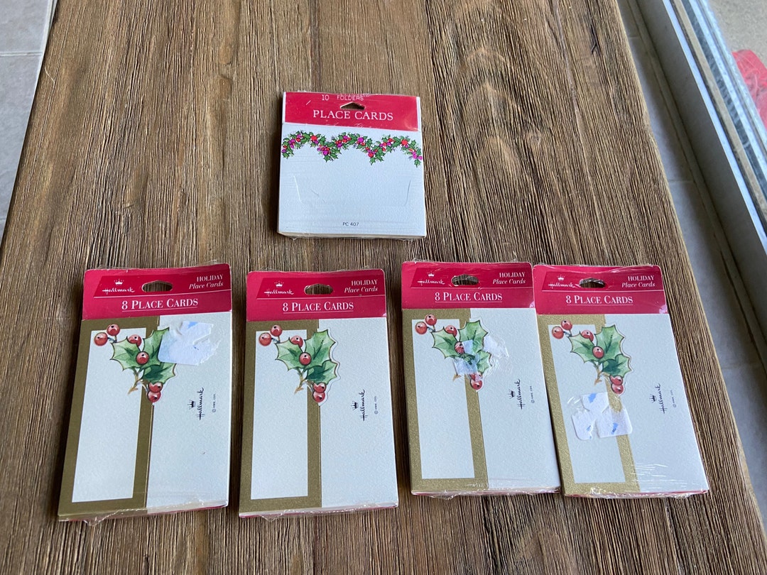 Vintage Christmas Hallmark Place Cards - Etsy
