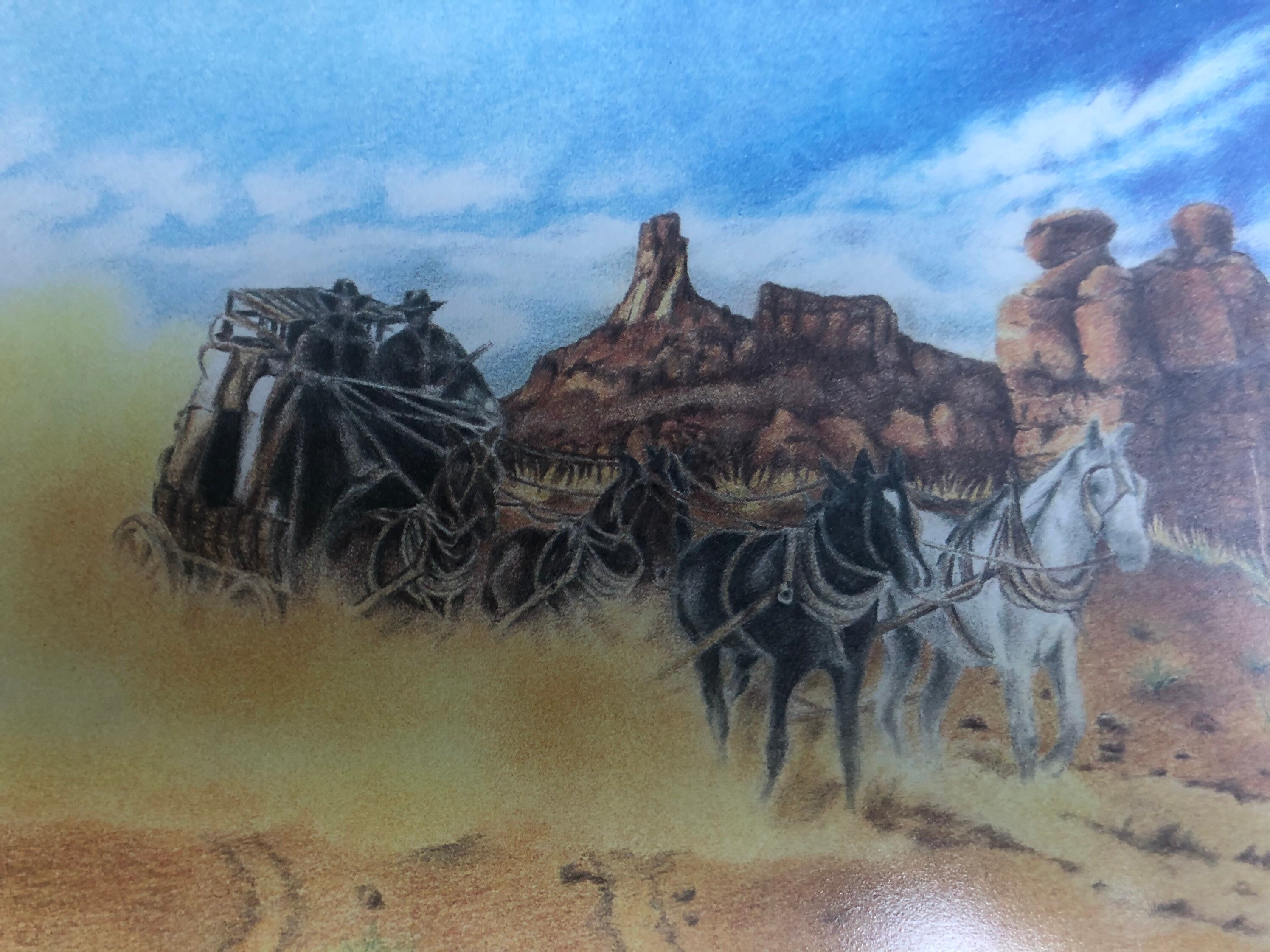 Vintage Stagecoach Framed Art - Etsy