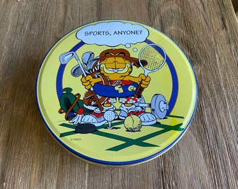 Garfield Teddy Bear Tin - Purrr - Cheinco - 1978 - Vintage - Garfield ...