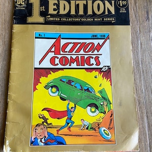 Vintage Action Comics 1st Edition Reproduction From 1974 - Etsy