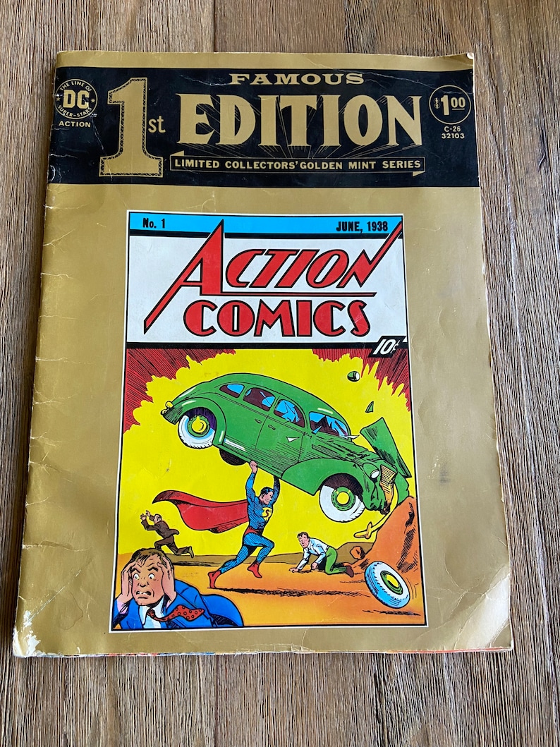Vintage Action Comics 1st Edition Reproduction From 1974 - Etsy