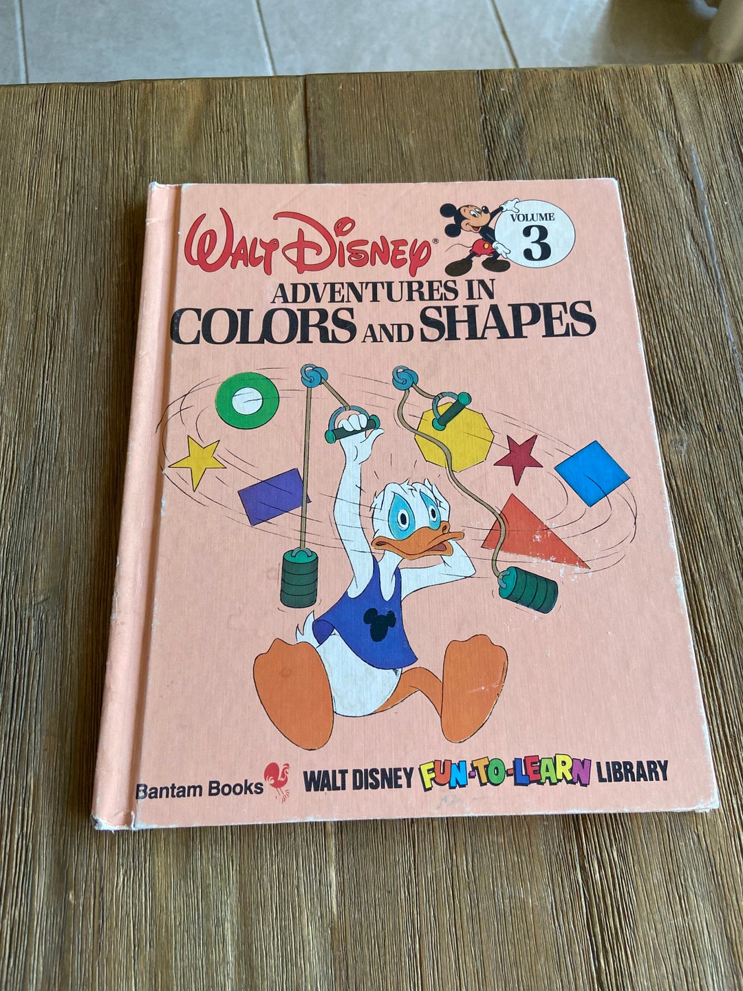 Vintage Disney Colors and Shapes Book - Etsy