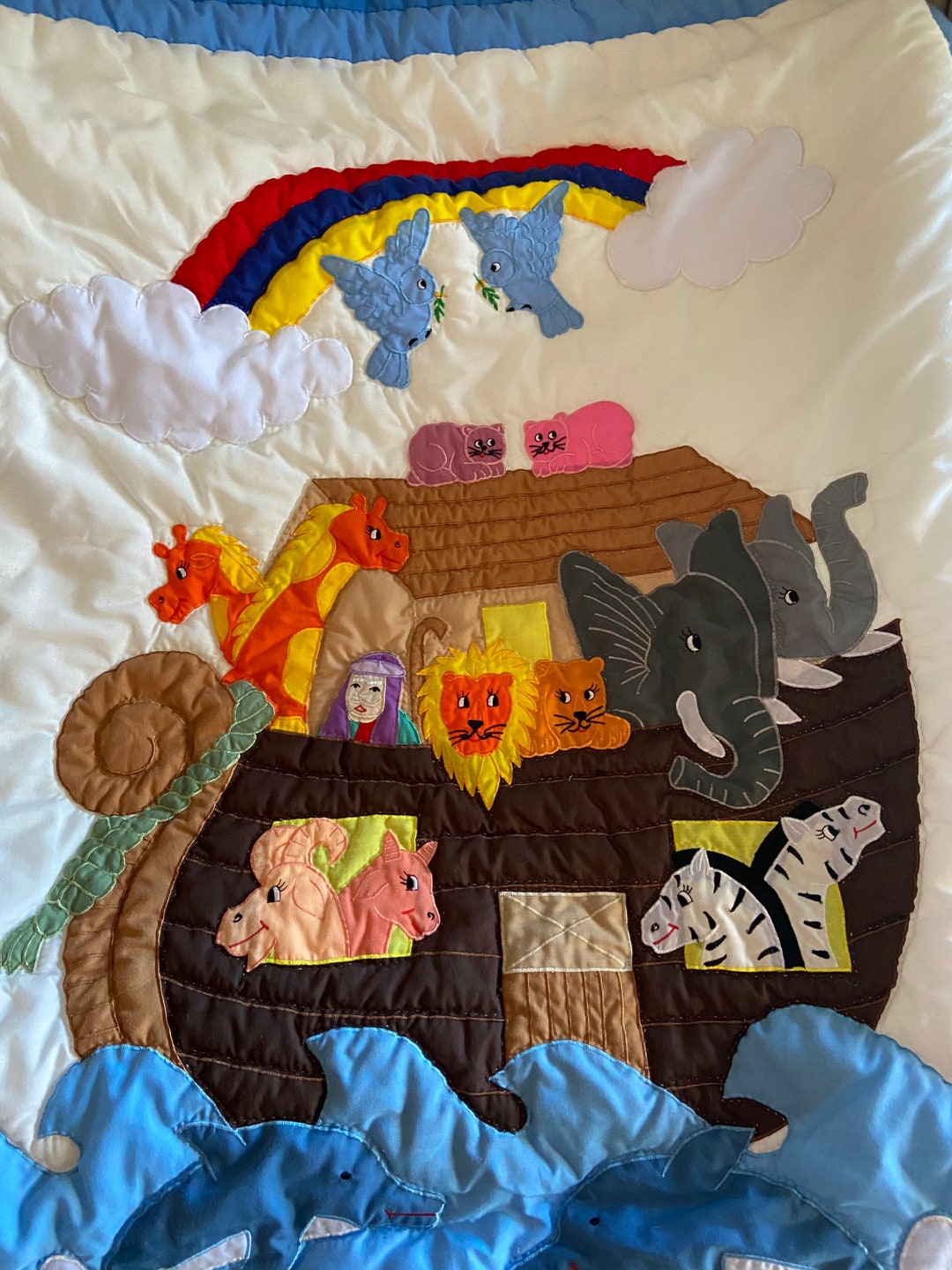 Vintage Noah’s Ark Quilt - Etsy
