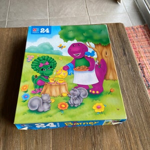 Vintage Barney Puzzle - Etsy