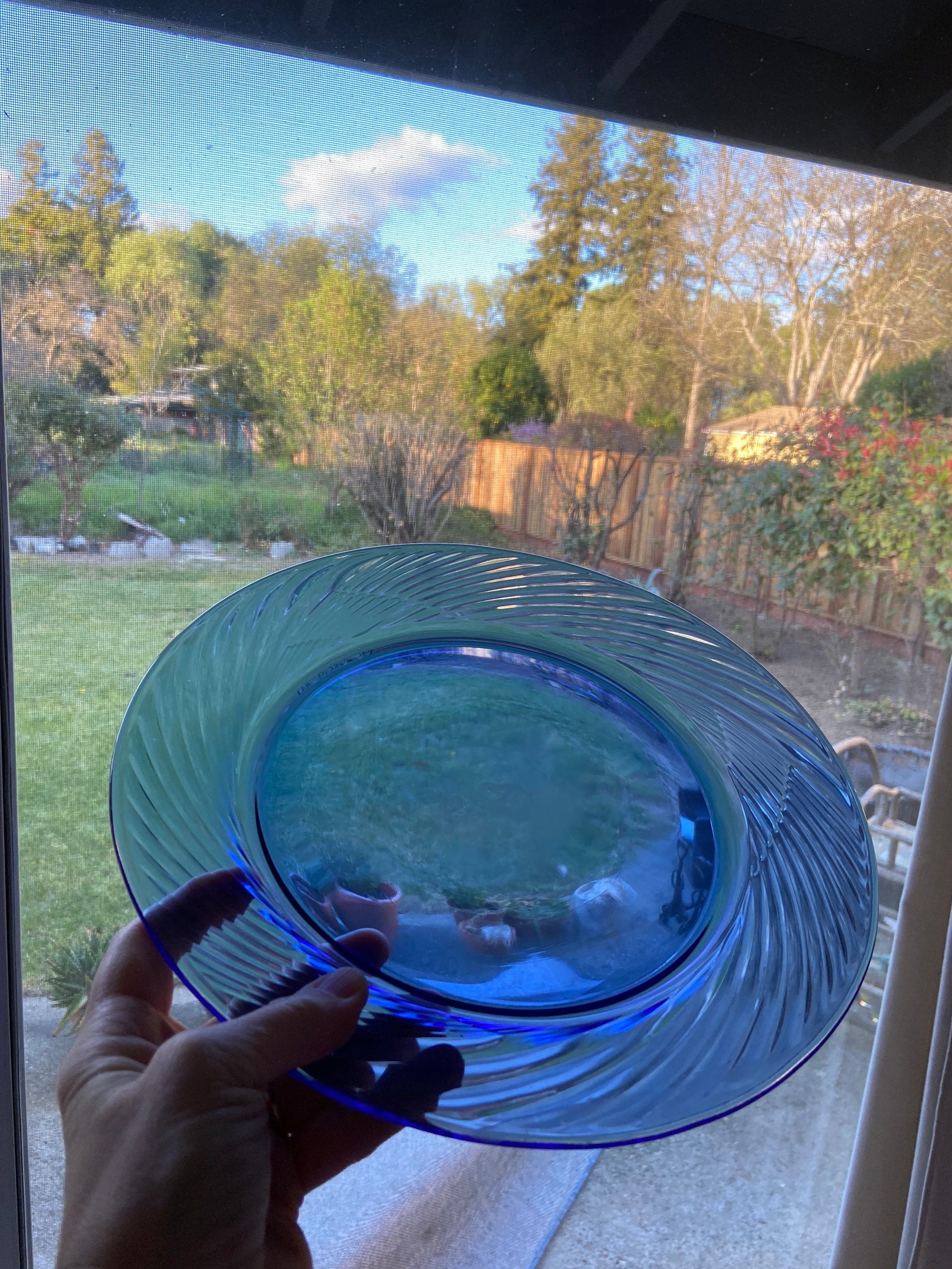 Pyrex Festiva Blue Dinner Plates 2 | Etsy