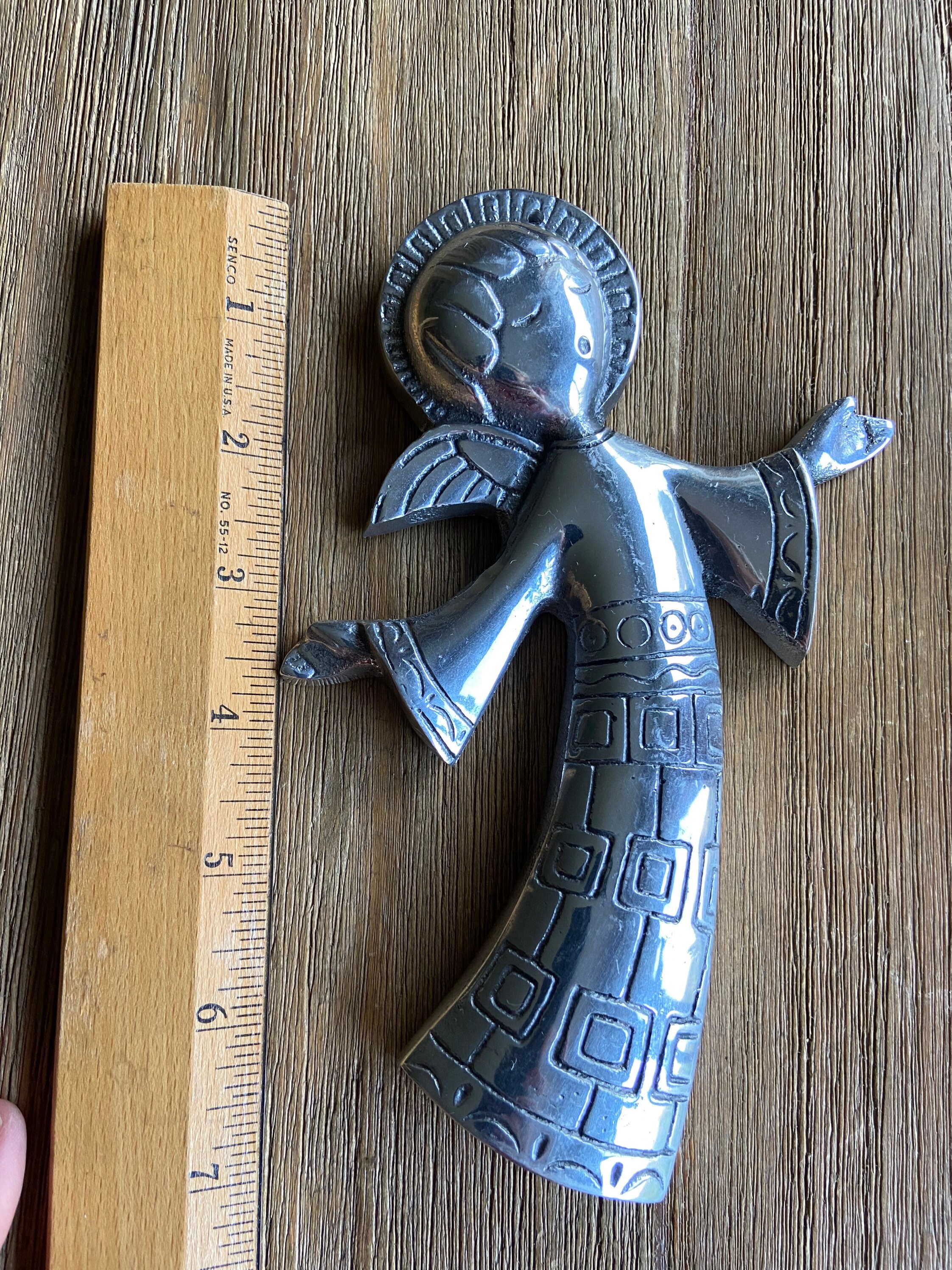 Vintage Pewter Angel | Etsy