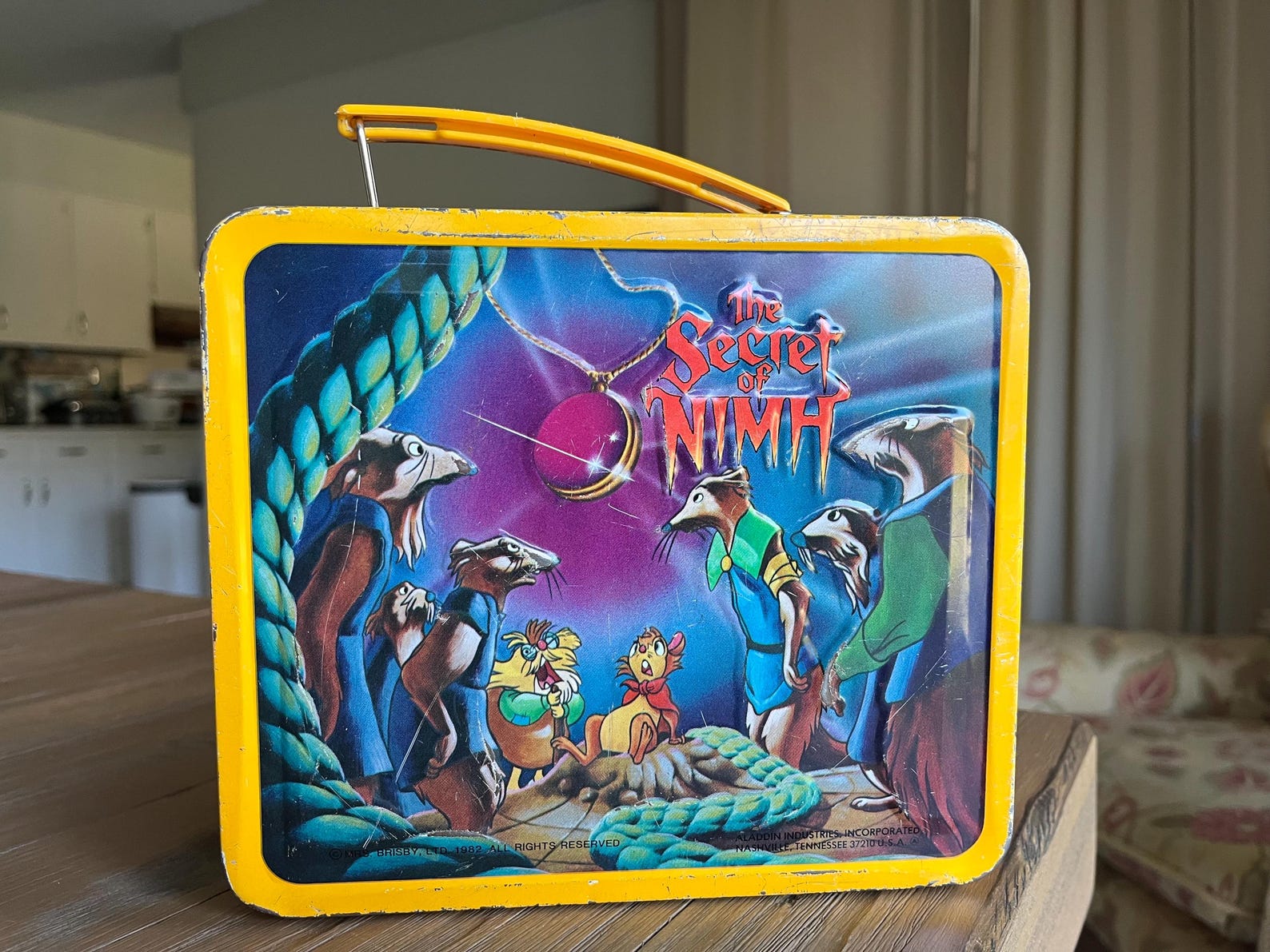Vintage the Secret of Nimh Lunchbox With Thermos - Etsy