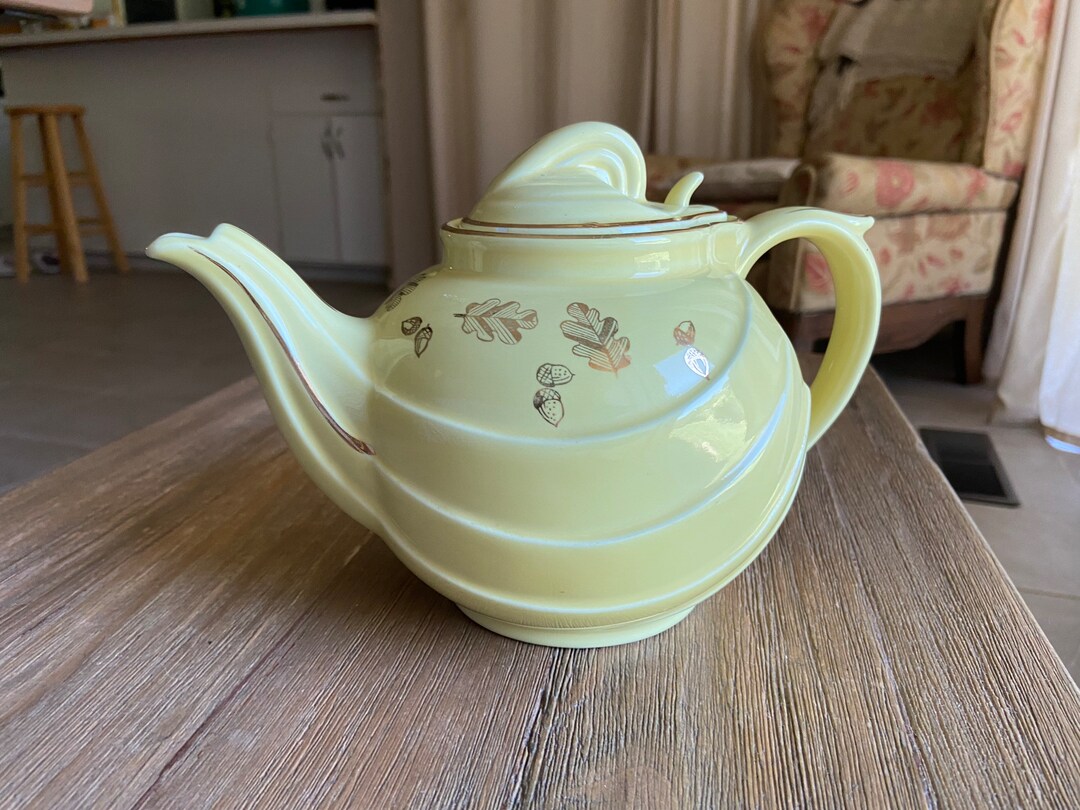 Vintage Hall Parade Yellow Teapot - Etsy