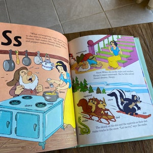 Vintage Disney Alphabet Book - Etsy