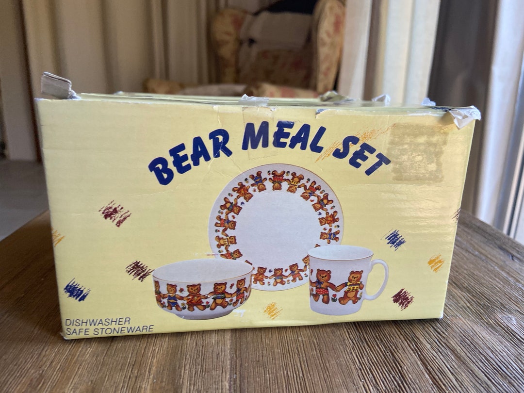 Vintage Action Bear Meal Set - Etsy