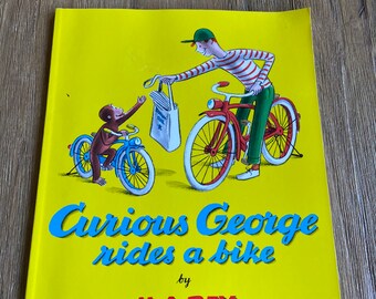 Vintage 1952 Curious George Rides A Bike by R.A. Rey/curious George ...
