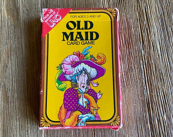 Vintage Old Maid Card Game - Etsy