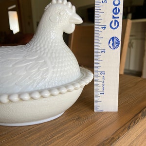 Vintage Milk Glass Nesting Hen Covered Dish - Etsy