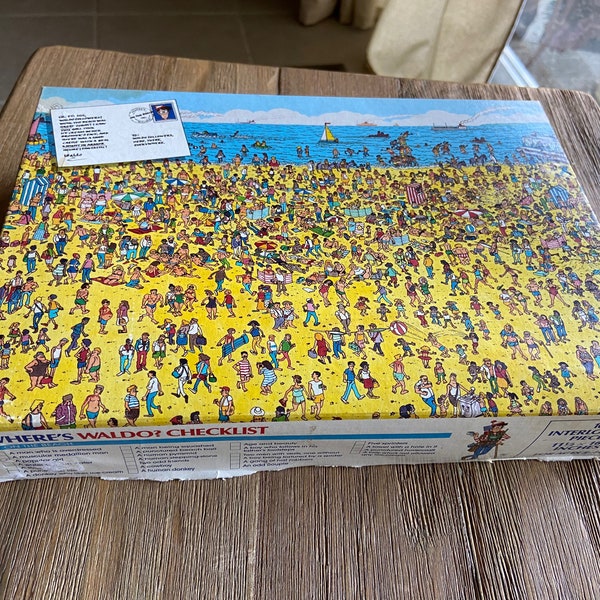 Wheres Waldo Beach Poster - Etsy