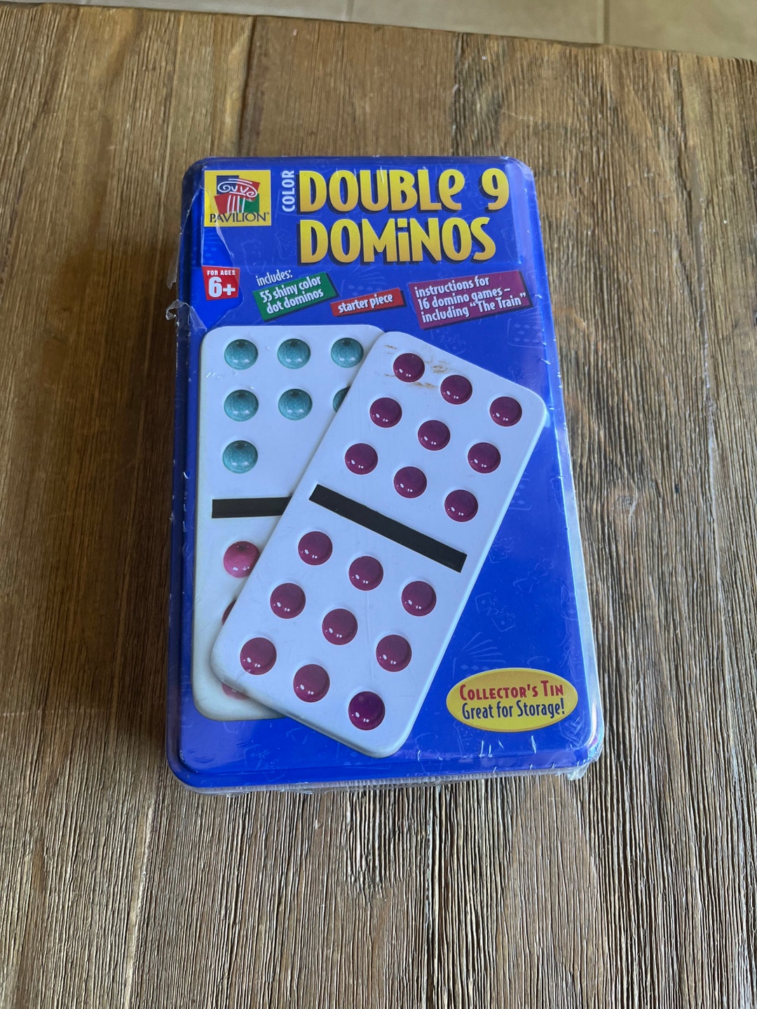 Vintage Double Nine Dominos With Tin (sealed) - Etsy