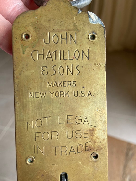 Antique Chatillon Brass Scale | Etsy