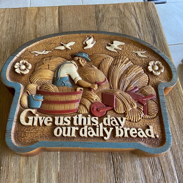 Give Us This Day Our Daily Bread Vintage Plate - Etsy