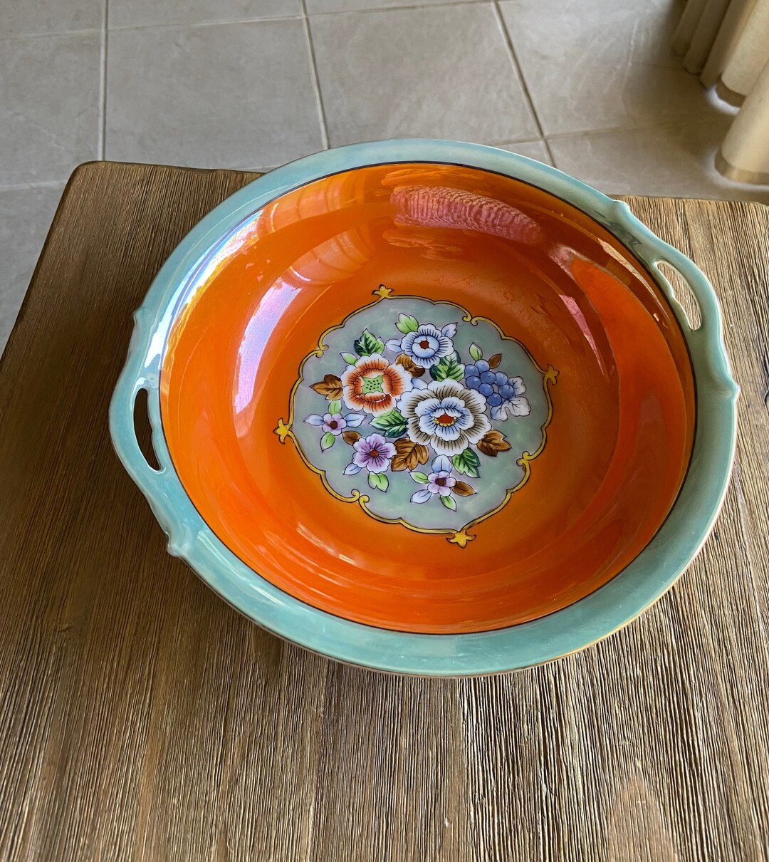 Vintage Lusterware Bowl - Etsy