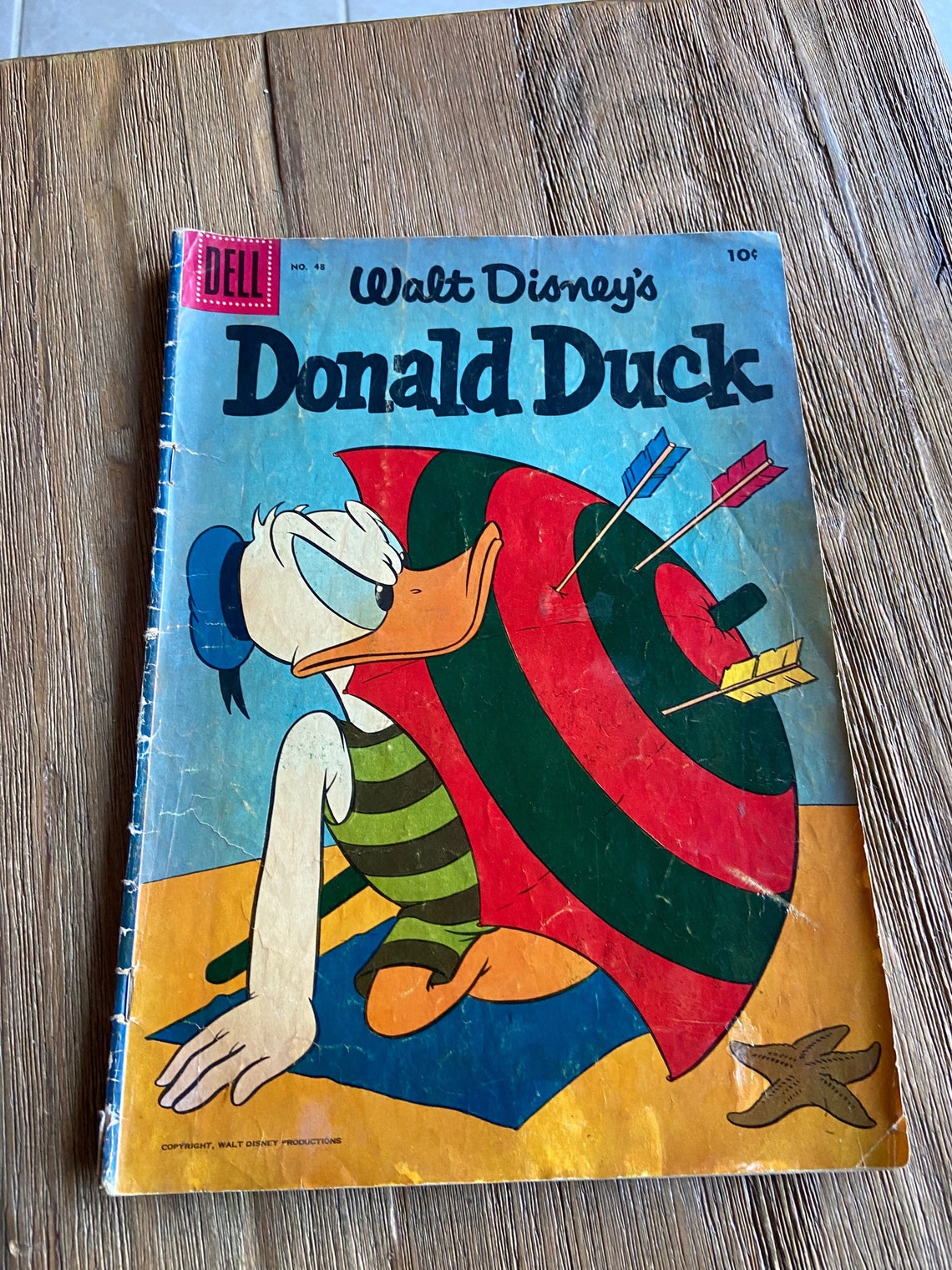 Vintage Donald Duck Comic july-aug 56 | Etsy