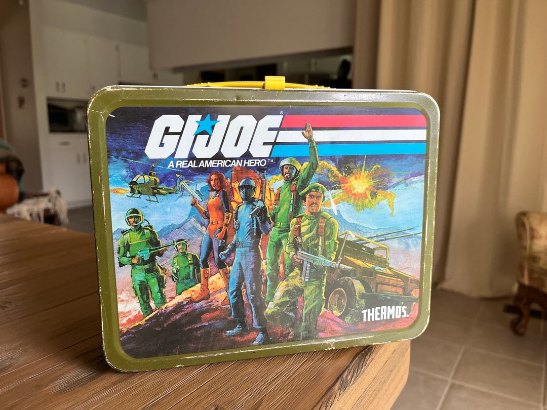Vintage GI Joe Thermos Lunch Box - Etsy