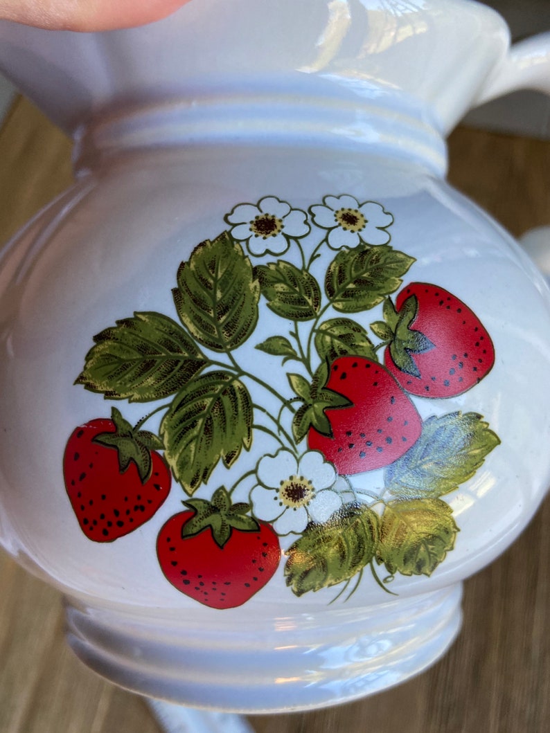 Vintage Mc Coy Strawberry Pitcher - Etsy
