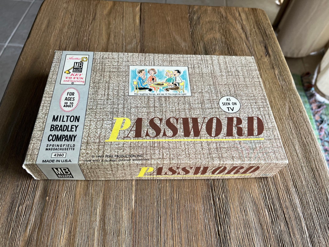 Vintage Password Game - Etsy