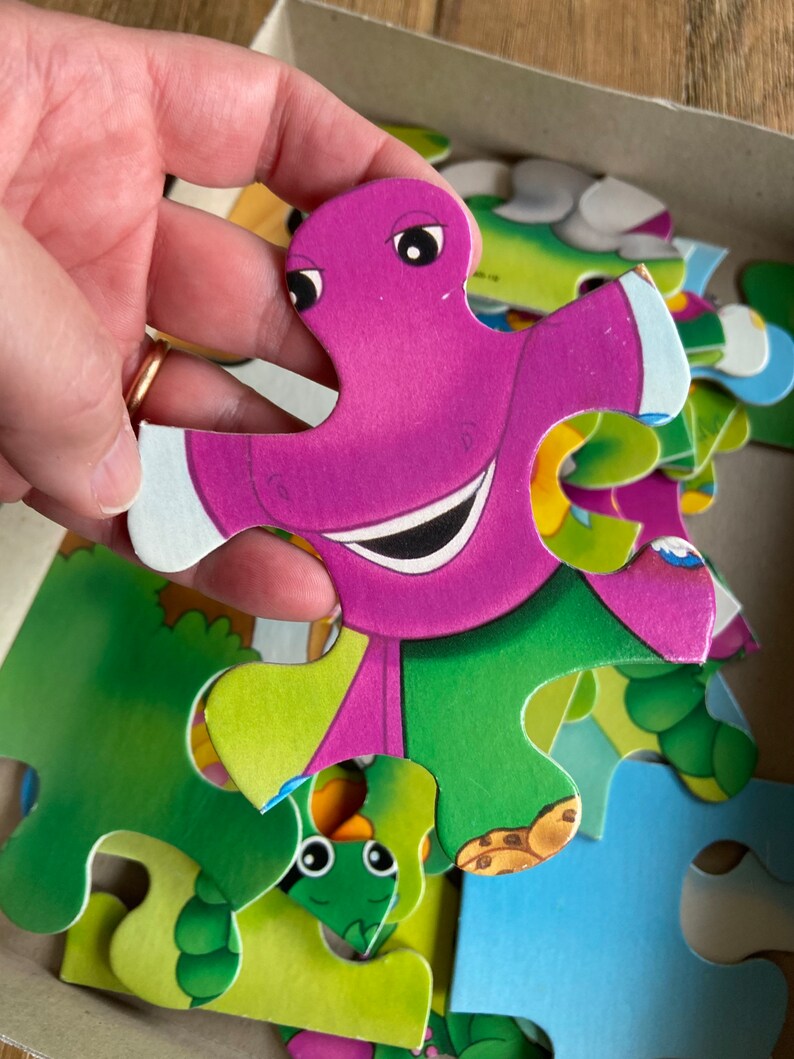 Vintage Barney Puzzle - Etsy