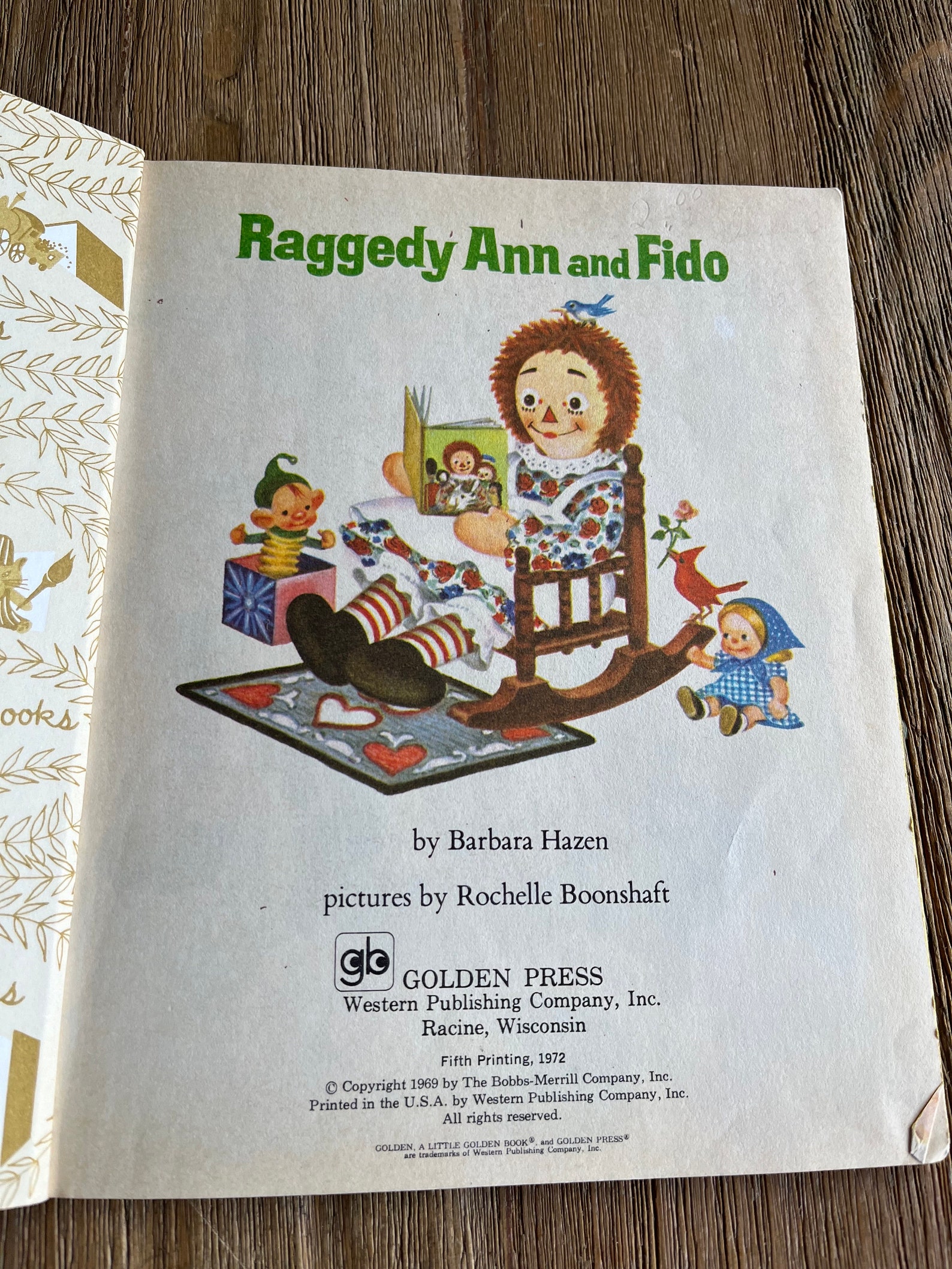 Vintage Little Golden Books Raggedy Ann and Fido Book - Etsy