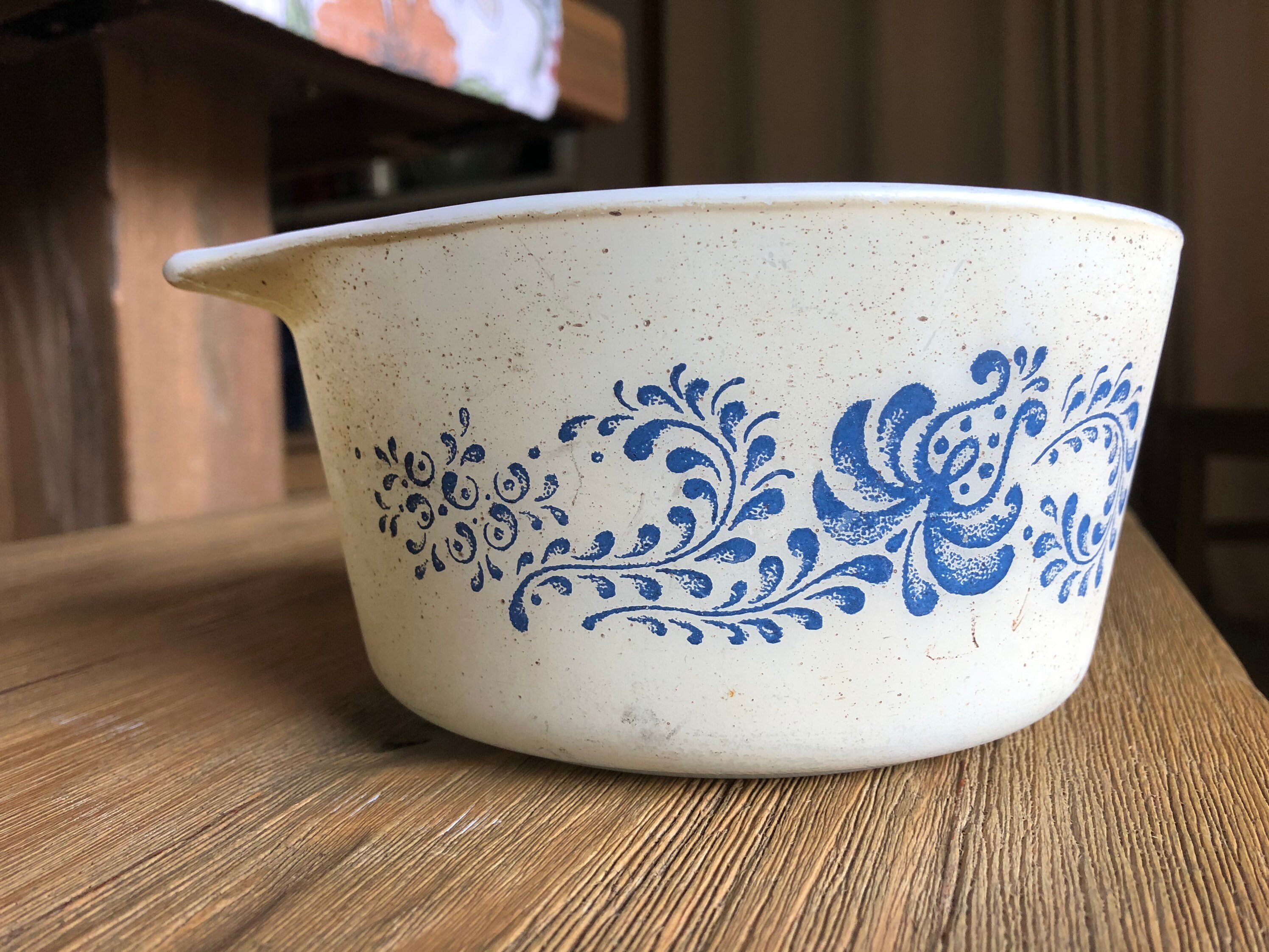 Vintage Pyrex Homestead Pattern Bowl - Etsy