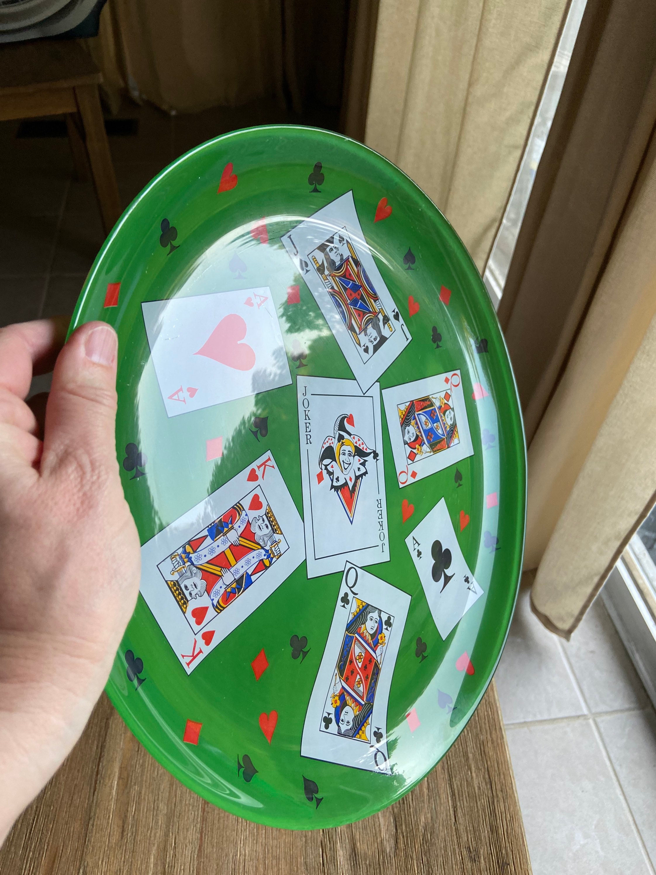 Vintage Luminarc Game Night Platter - Etsy
