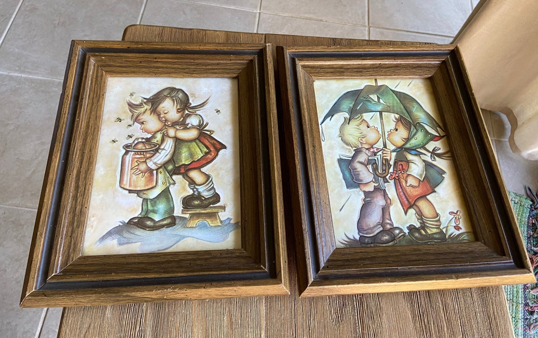 Vintage Hummel Kids Framed Wall Art - Etsy
