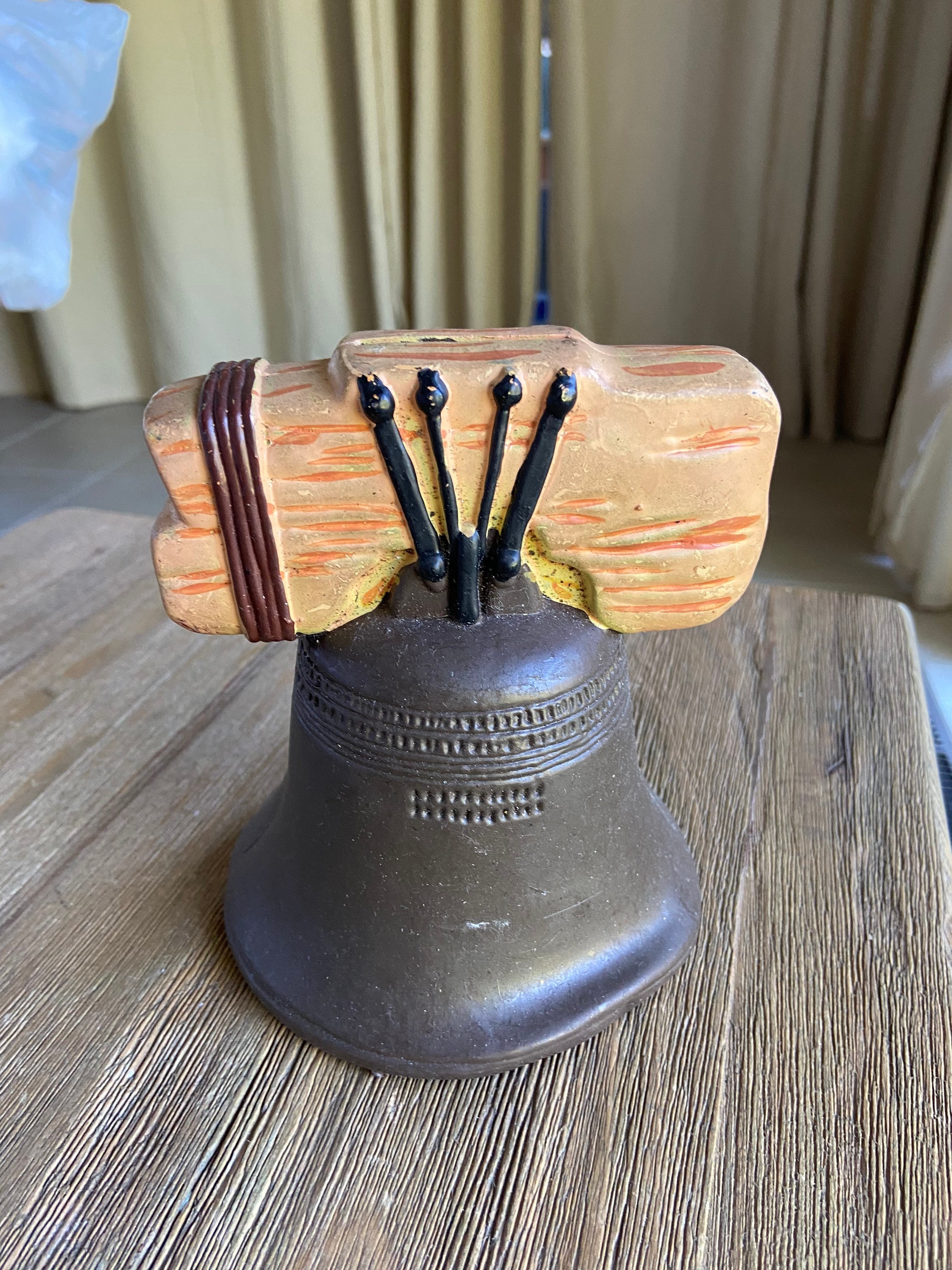 Vintage Liberty Bell Coin Bank | Etsy