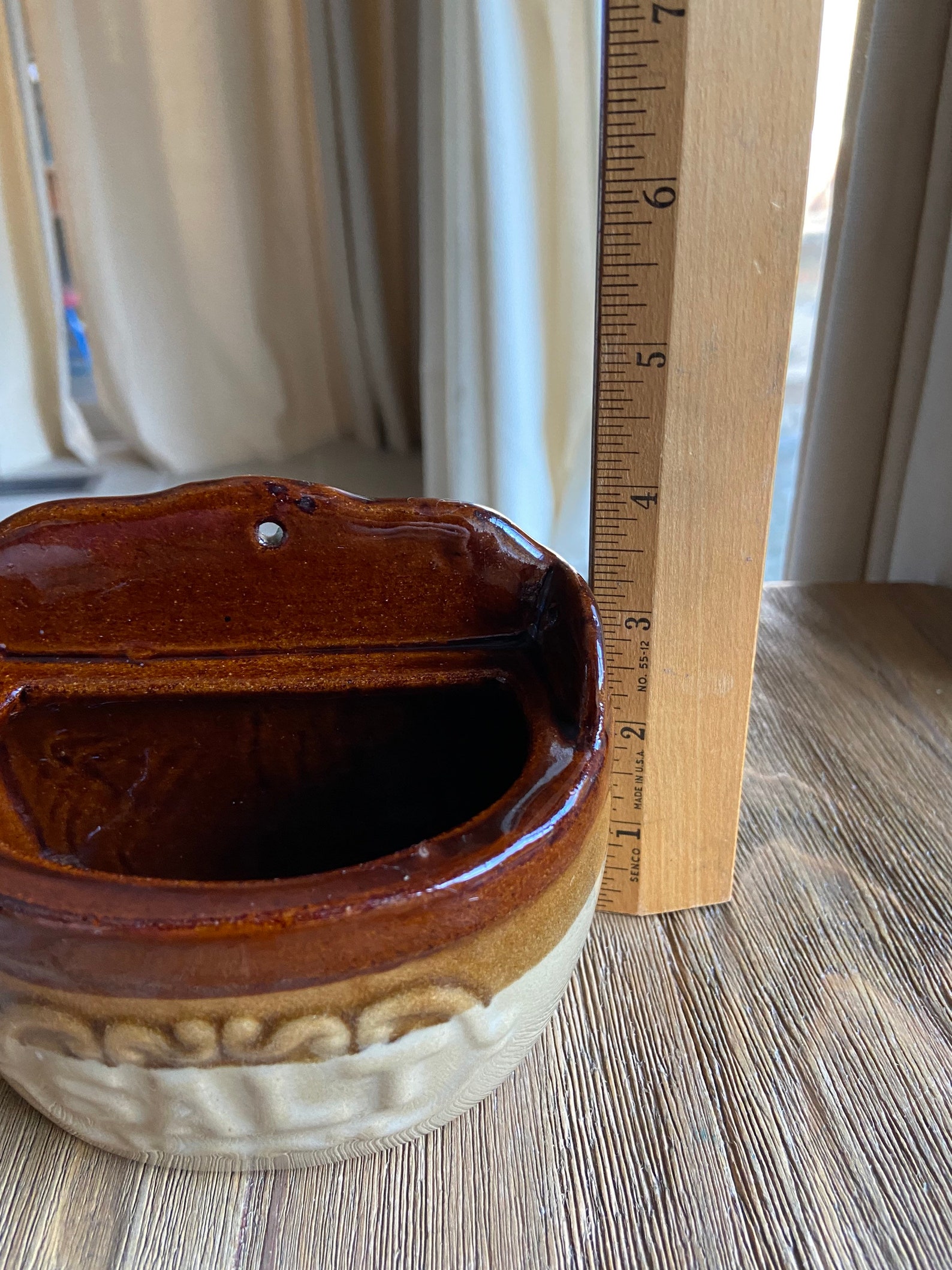 Vintage stoneware salt cellar | Etsy