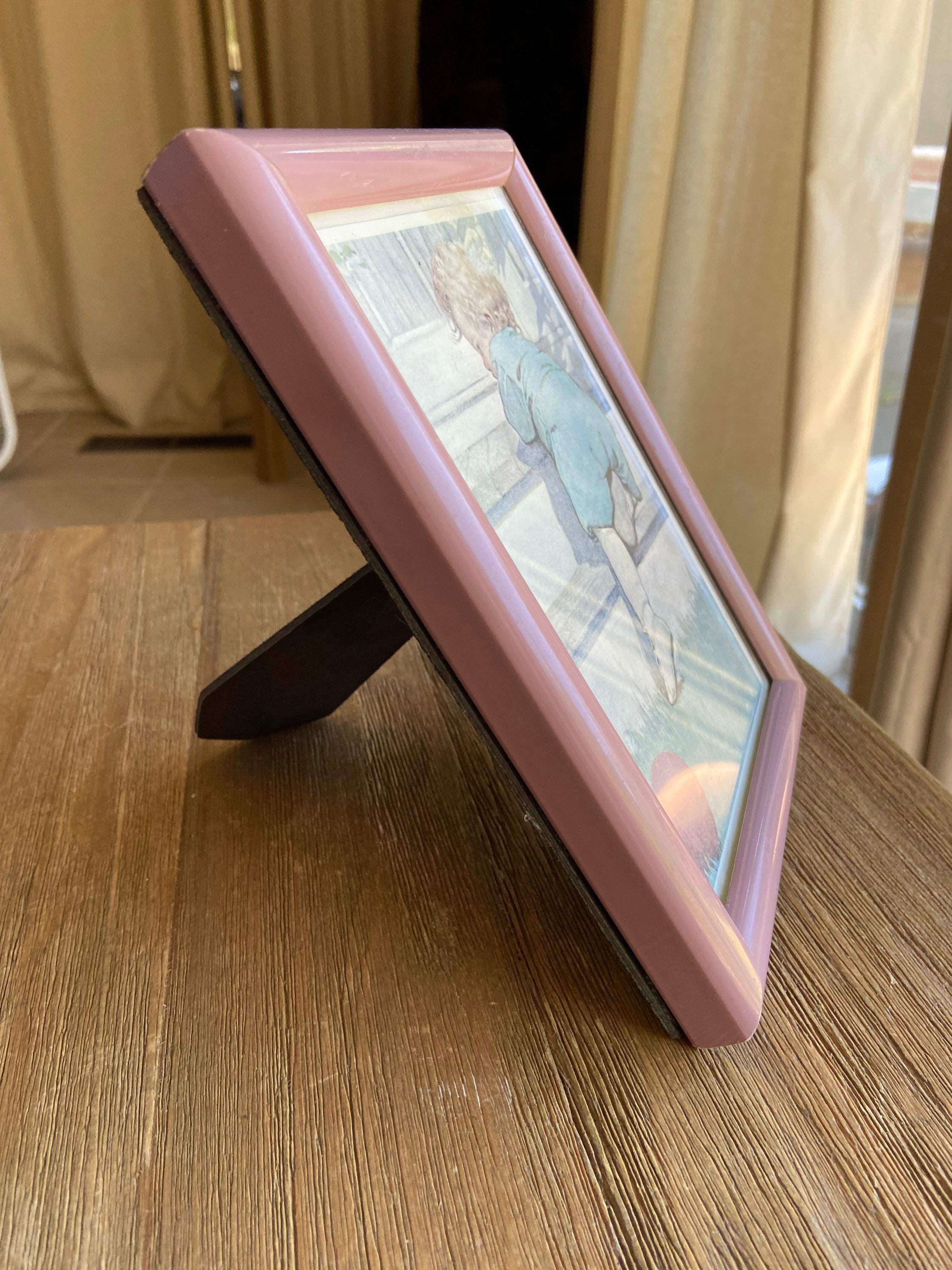 Vintage Pink Picture Frame - Etsy