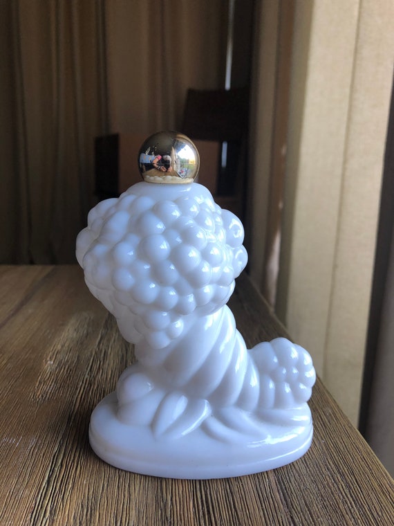 Vintage Avon milk glass cornucopia bottle | Etsy