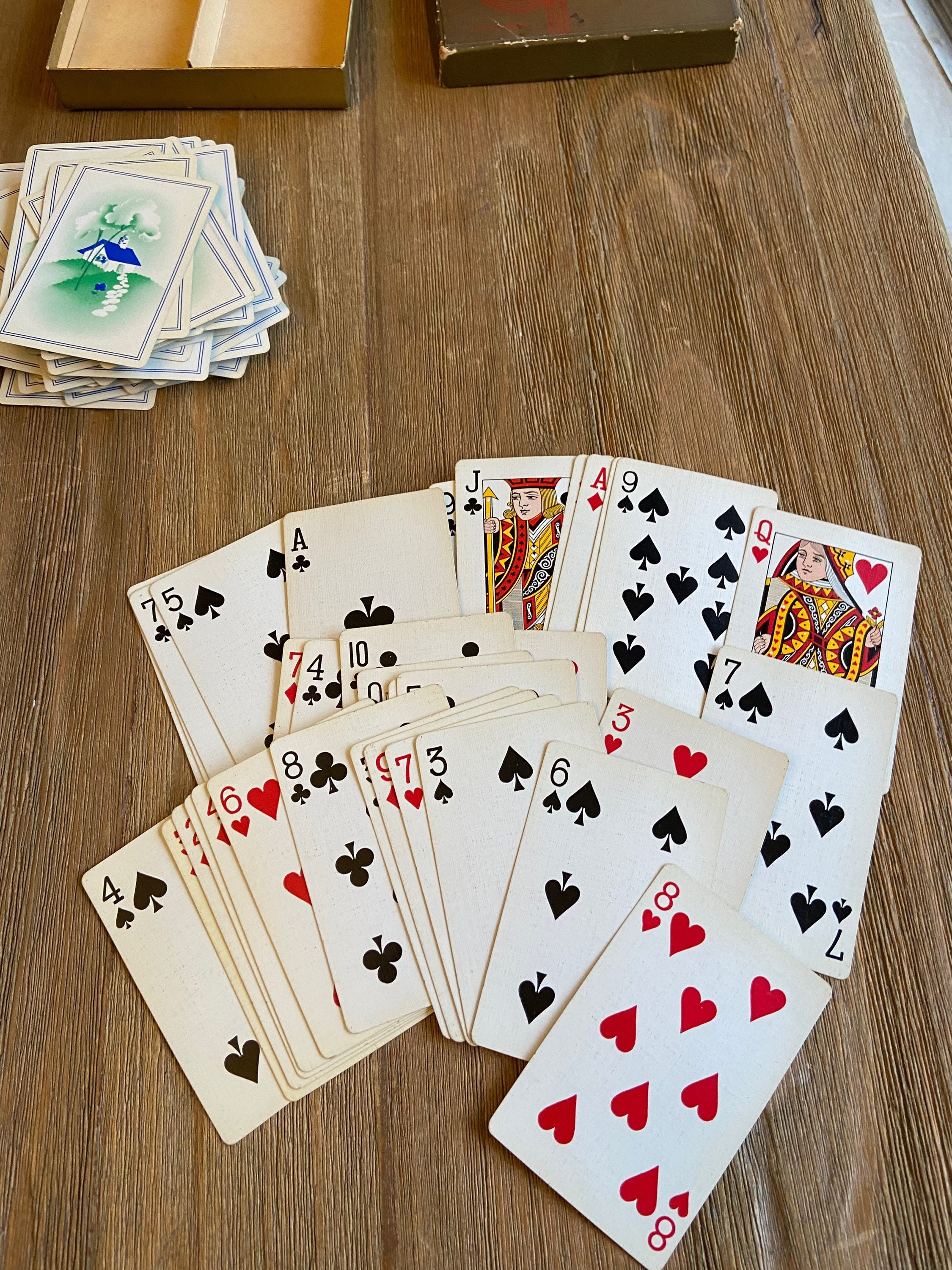 Vintage Hoyle Flowers Playing Cards | Etsy