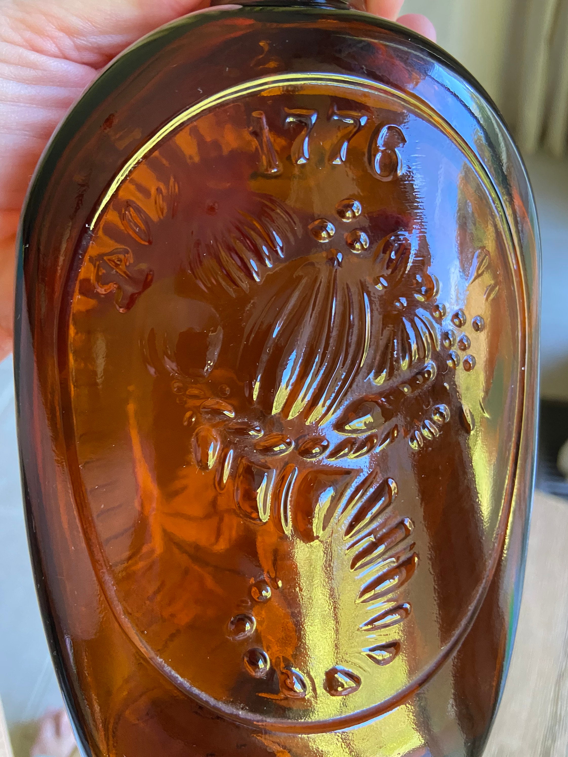 Vintage Log Cabin 1776 Cornucopia Bottle - Etsy