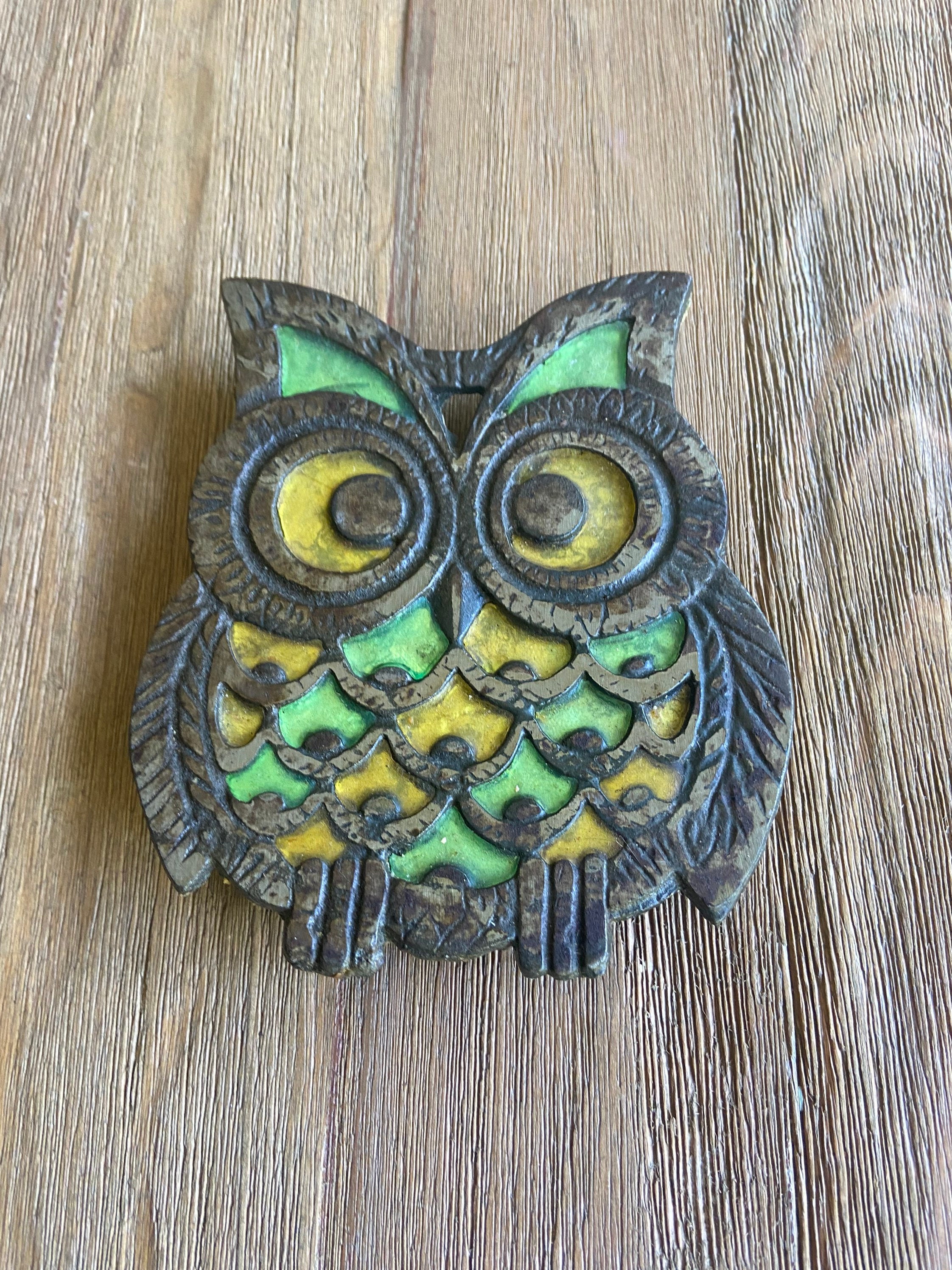 Vintage Owl Trivet - Etsy