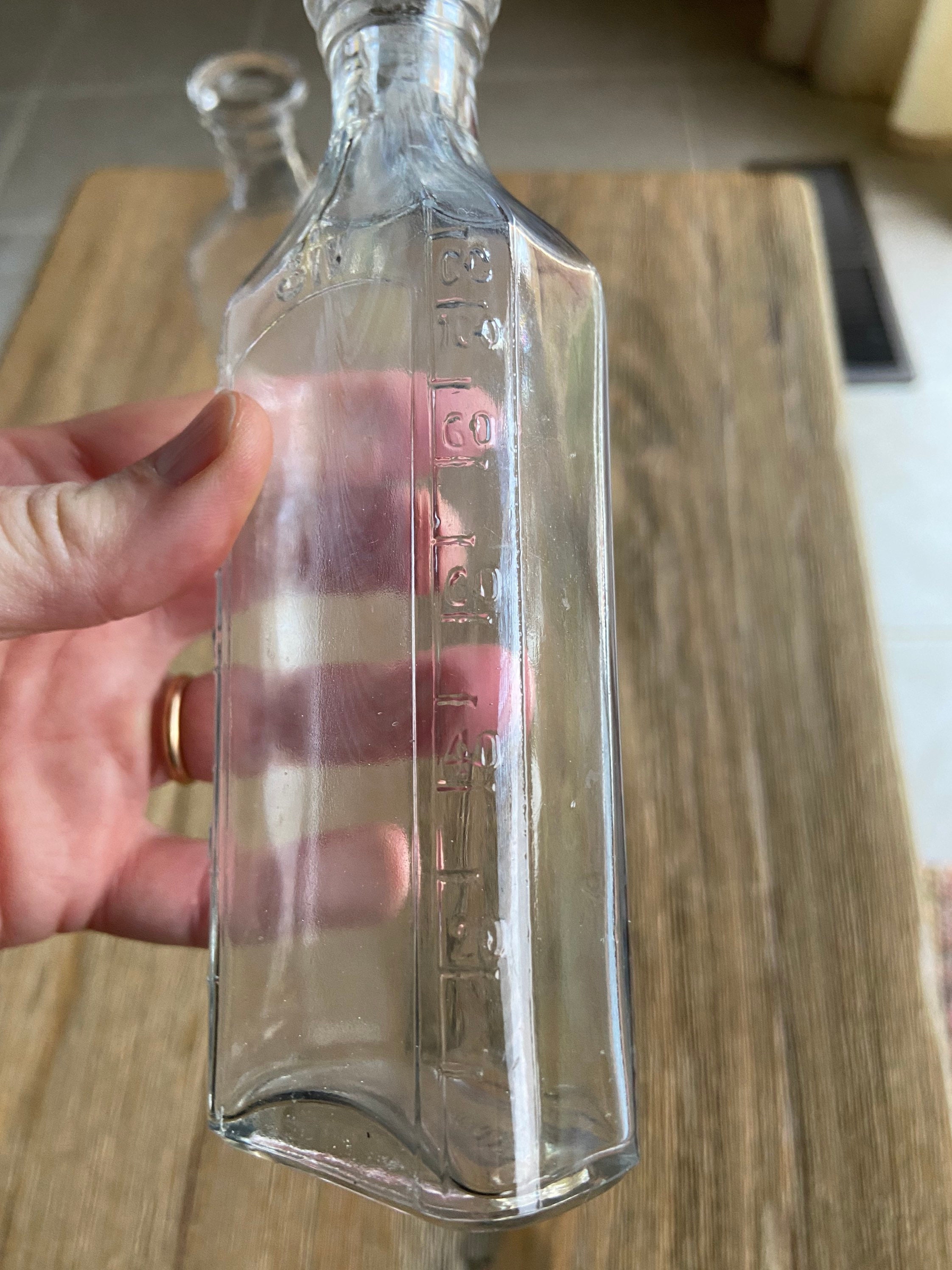 Vintage Blue Ribbon Medicine Bottle - Etsy