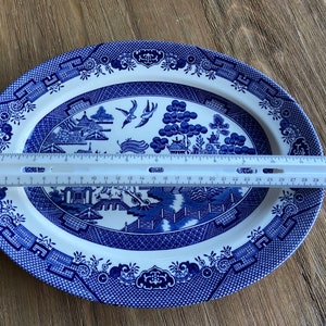 Vintage Churchill Blue Willow 12 Inch Platter - Etsy