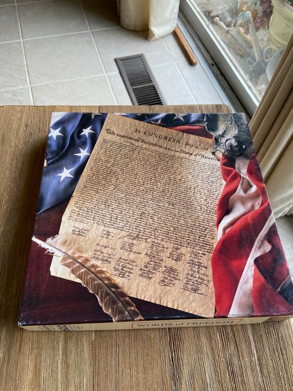 Vintage Declaration of Independence Puzzle - Etsy