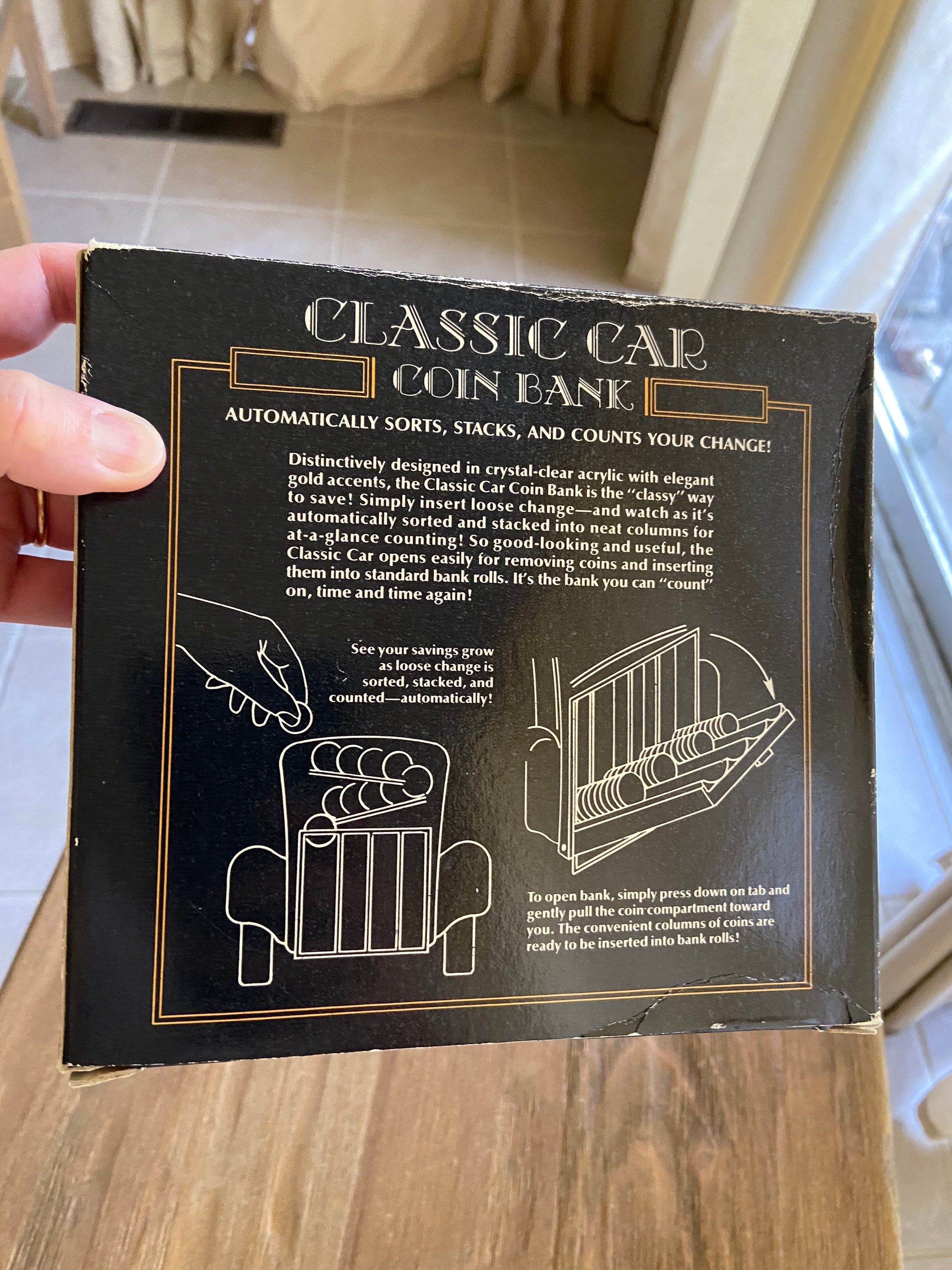 Vintage Classic car coin bank | Etsy