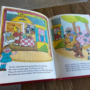 Vintage Sesame Street the Little Red Hen Book - Etsy