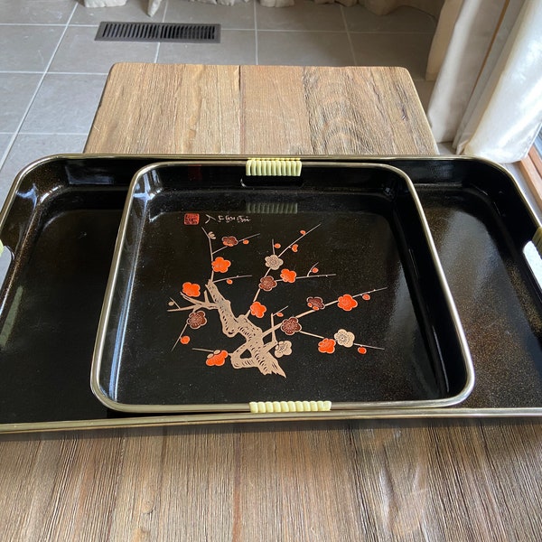 Vintage Japanese Serving Tray - Etsy
