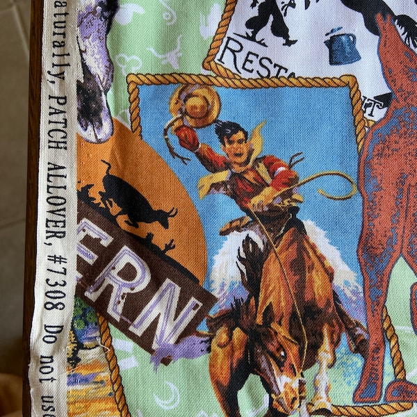 Cowboy Theme Fabric - Etsy