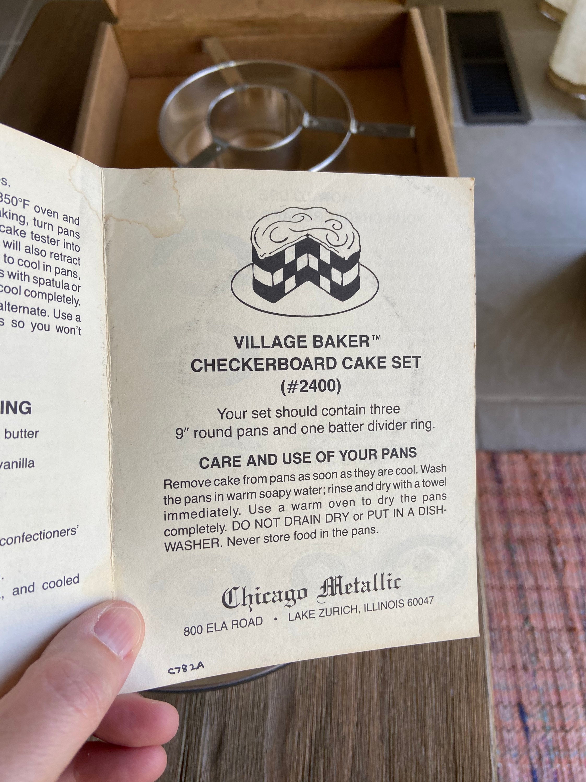 Vintage Checkerboard Cake Mold - Etsy