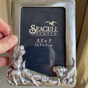 Vintage Seagull Pewter Picture Frame (dogs) - Etsy