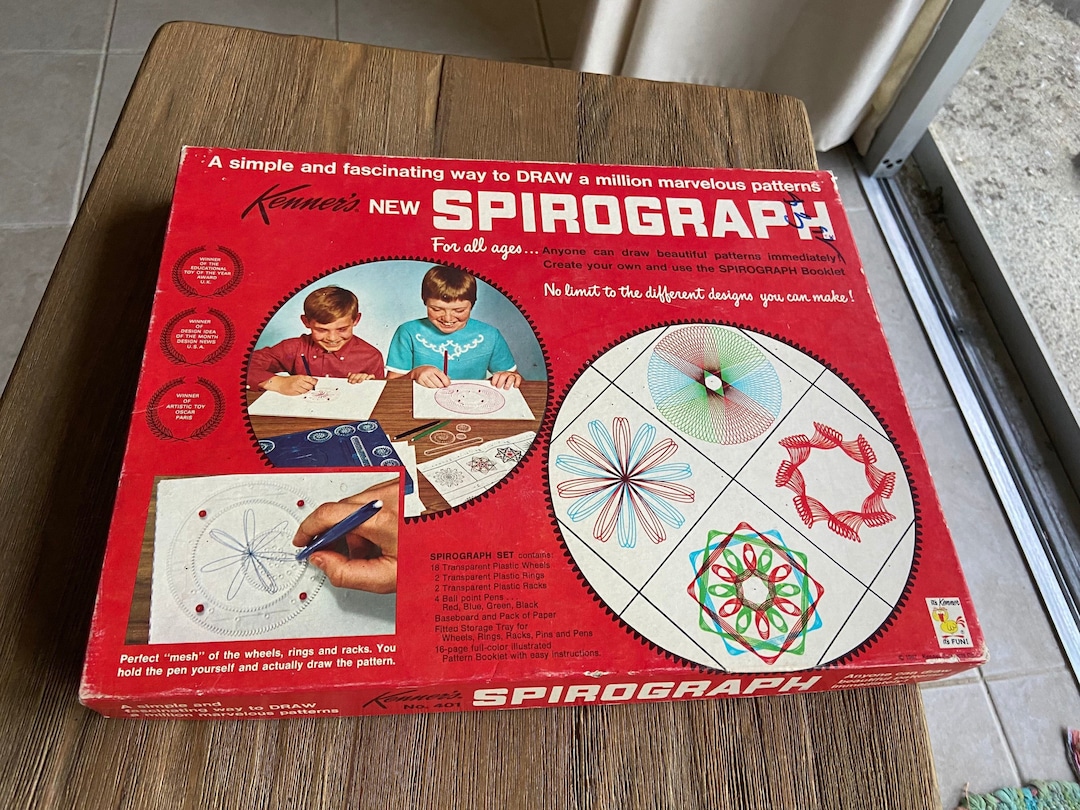 Vintage Spirograph Set in Original Box - Etsy