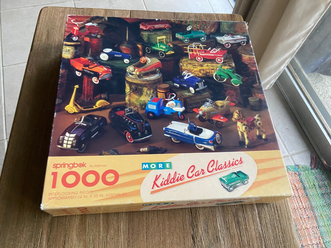 Vintage a Kiddie Car Classics Springbok 1000 Pieces Puzzle - Etsy