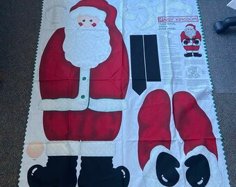 Holiday Decor Vintage 1977 Santa Door Greeter Kit, Christmas Kit, Door ...